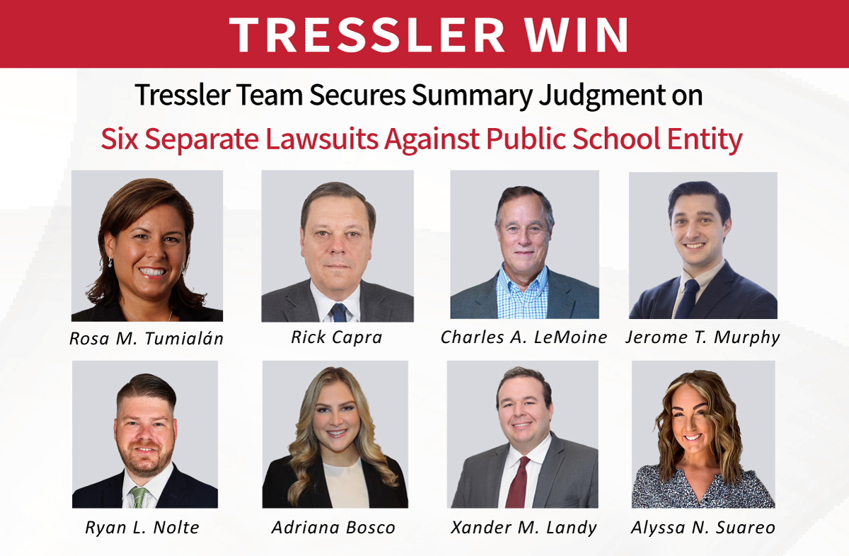 Tressler Team Secures Summary Judgement on Six Separate Lawsuits ...