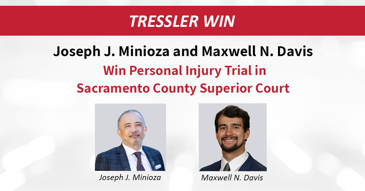 Joseph J. Minioza and Maxwell N. Davis Win Personal Injury Trial in ...
